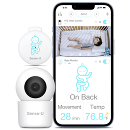 Sense-U 2K bundle: abdominal movement,rollover,temp,2K video,anywhere