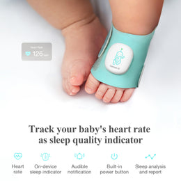 Sense-U Baby Sock Shoe Baby Monitor-Track Heart Rate, Sleep, Movement