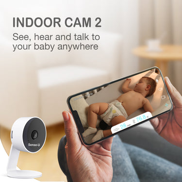 Sense-U Smart Baby Monitor: Abdominal Movement, Rollover, Temp, Video